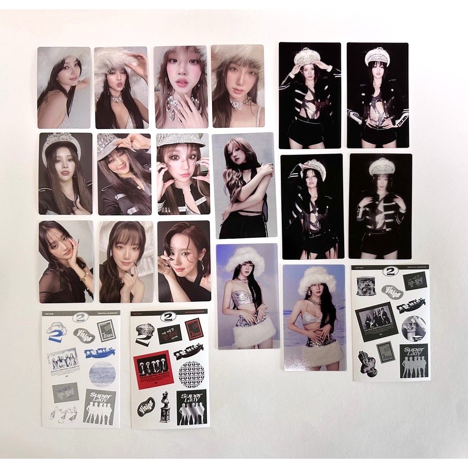 (G)I-DLE G-IDLE The 2nd Full Album 2 Two Official Photocard Stickers ...