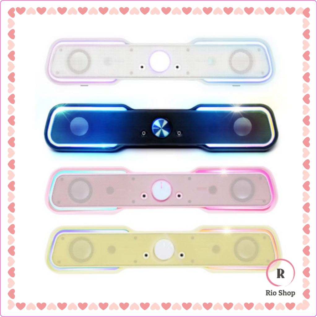 Royche x RGB LED Gaming PC Speaker Soundbar RSB-G5000 4 Color | Shopee ...