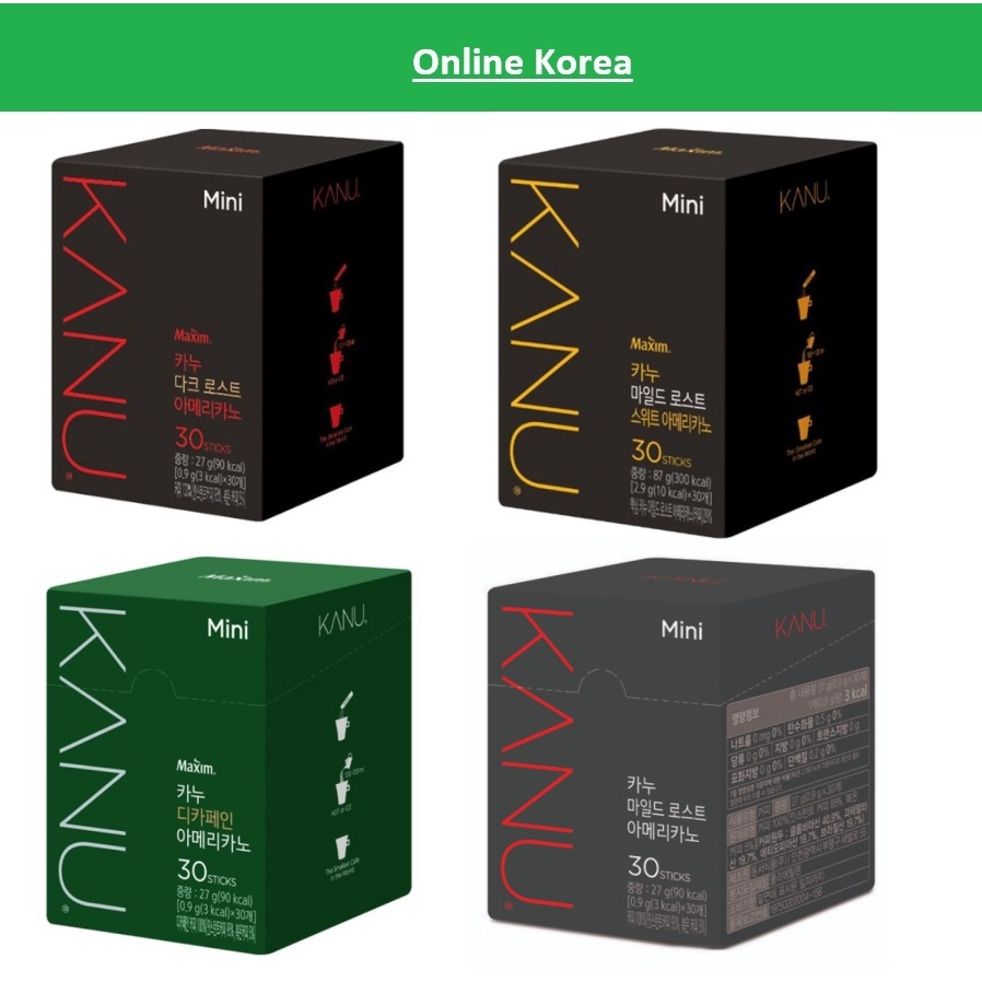 Maxim Kanu Americano Series - / 30T / 30Sticks /Instant Coffee Stick ...