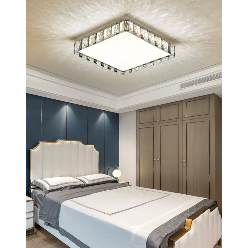 Modern Luxury Ceiling Light Crystal Lamp K9 Led Ceiling Mounted Surface ...