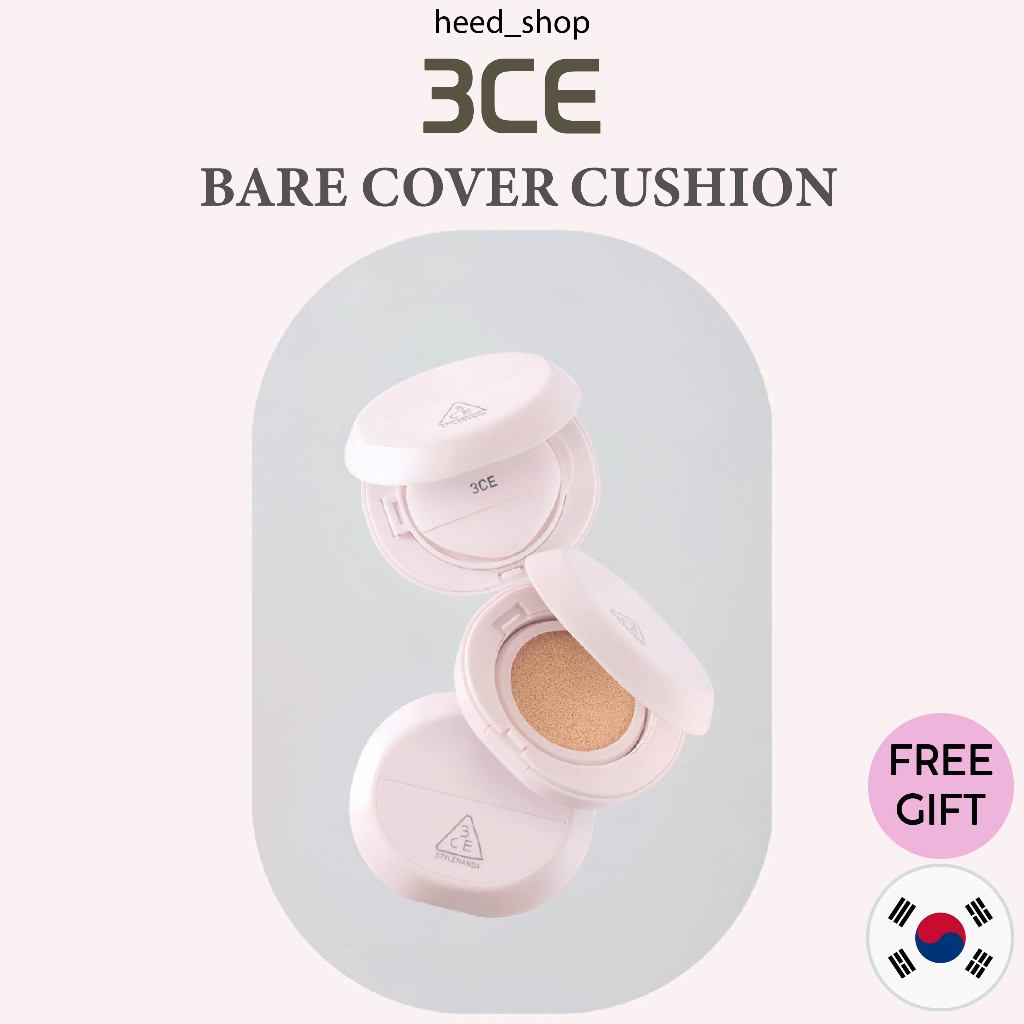 [ 3CE ] BARE COVER CUSHION 15g SPF40 PA++ | Shopee Philippines
