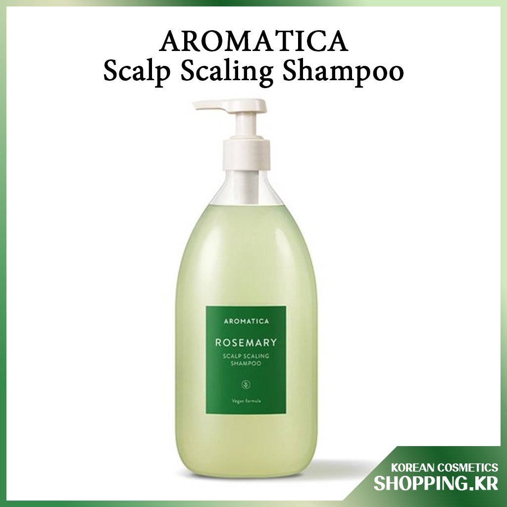 [Aromatica] Rosemary Scalp Scaling Shampoo 180ml, 400ml, 1L | Shopee ...