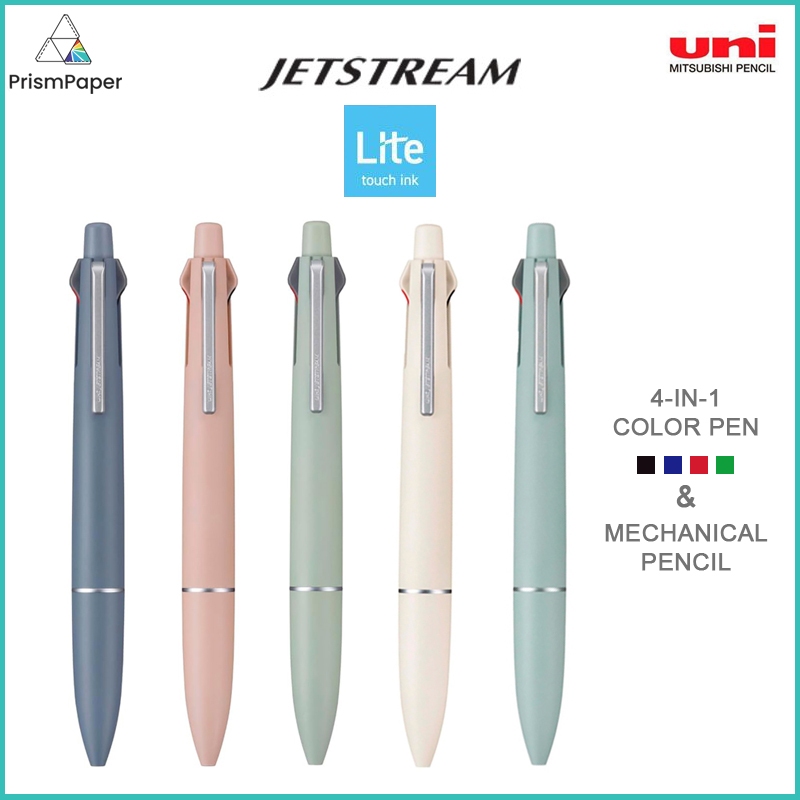 Uni Jetstream Lite Touch Ink Multi-function Pen 4&1 (4 Color Ink ...