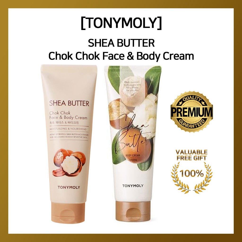[TONYMOLY] SHEA BUTTER Chok Chok Face & Body Cream 250ml | Shopee ...