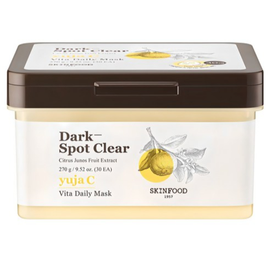 Skinfood Yuja C Vita Daily Mask, 270g, 30 Sheets, 1 Pack | Shopee ...