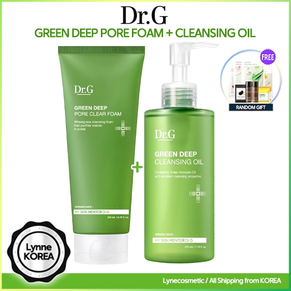 [1+1] Dr.G Green Deep Pore Clear Cleansing Foam + Green Deep Cleansing ...