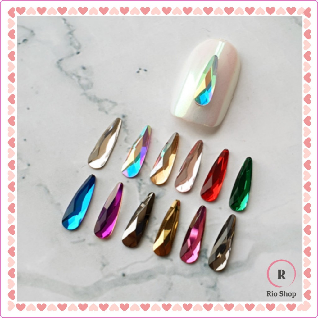Raindrop Flat Stone Water Drop Part 10p Set | Shopee Philippines