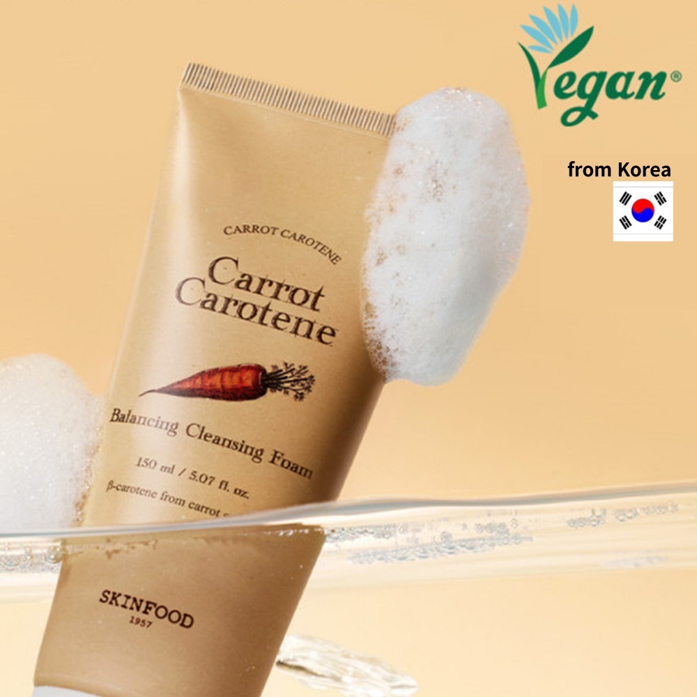 [SKINFOOD] Carrot Carotene Balancing Cleansing Foam 150ml / Hydrating ...