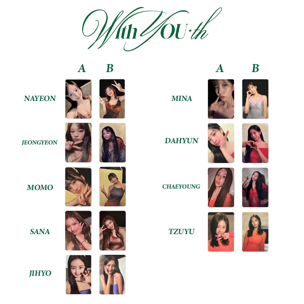 TWICE 13th Mini Album With YOU-th Digipack Album Ver. Photocard ...