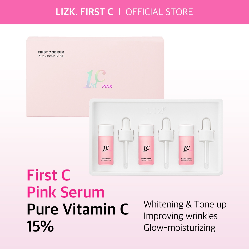 [LIZK] First C Pink Serum Vitamin 15% 10ml*3ea | Shopee Philippines