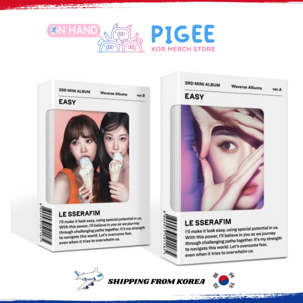 LE SSERAFIM - [ EASY ] 3RD Mini Album (WEVERSE Ver.) | Shopee Philippines