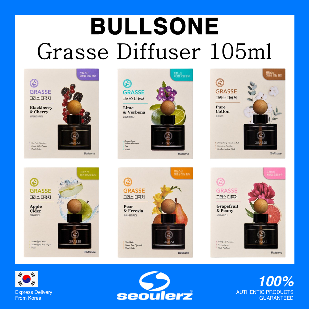 [Bullsone] Grasse Diffuser Home Air Fresheners 105ml 6 Type | Shopee ...