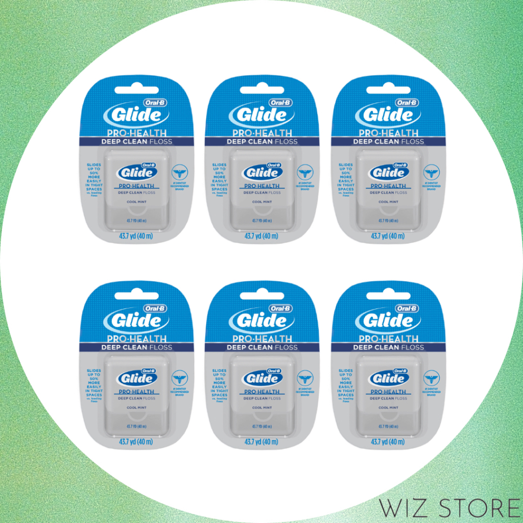 [Oral-B] Glide Pro-Health Deep Clean Dental Floss Cool Mint Flavor 40m ...