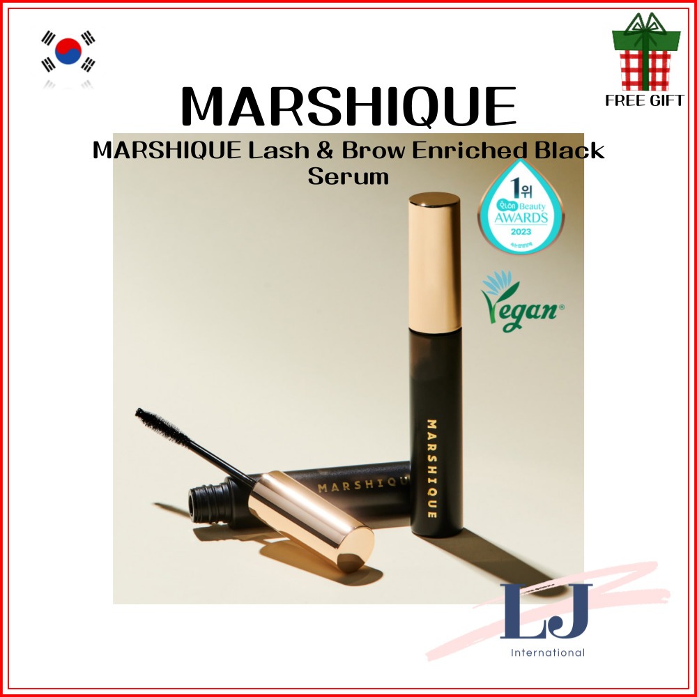 MARSHIQUE Lash & Brow Enriched Black Serum 7.5ml / eyelash supplement | Shopee Philippines