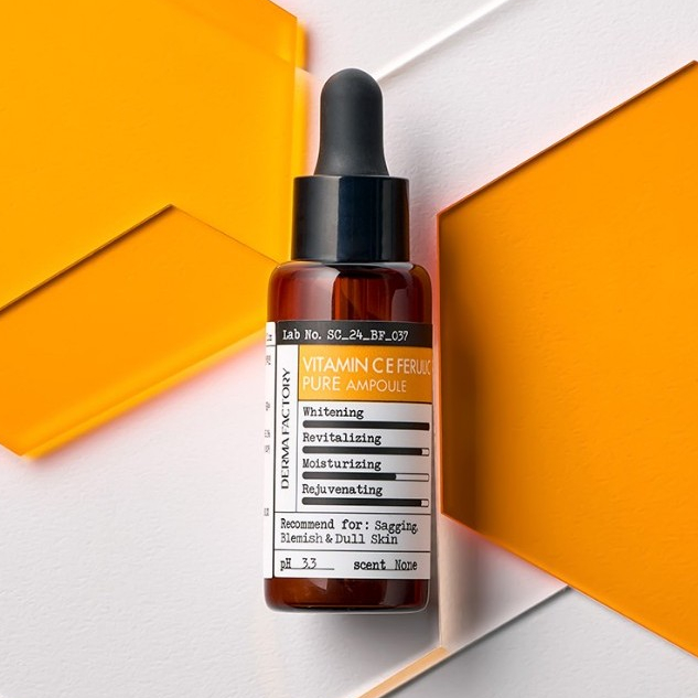 DERMA FACTORY Pure Vitamin C E Ferulic Ampoule 22ml Whitening Ampoule ...