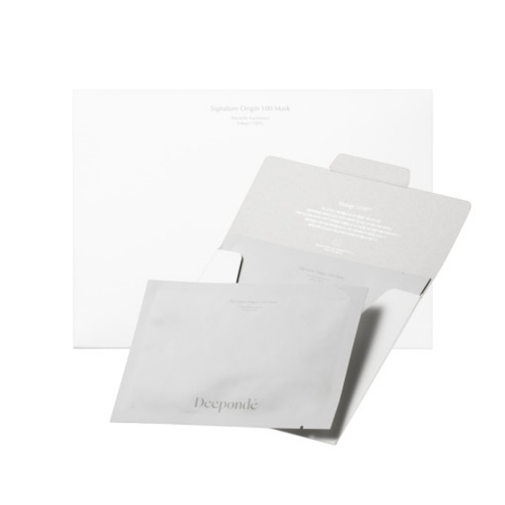 Deepondé Signature Origin 100 Snow Mushroom Mask (2-packs), 100% Snow Mushroom Extract Serum ...