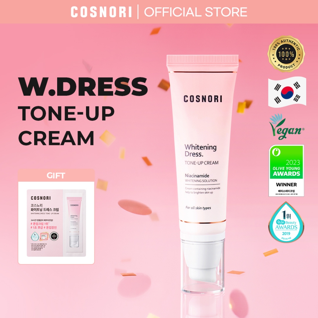 [COSNORI] Whitening Dress Cream 50ml/25ml (Tone-up Cream) | Shopee Philippines