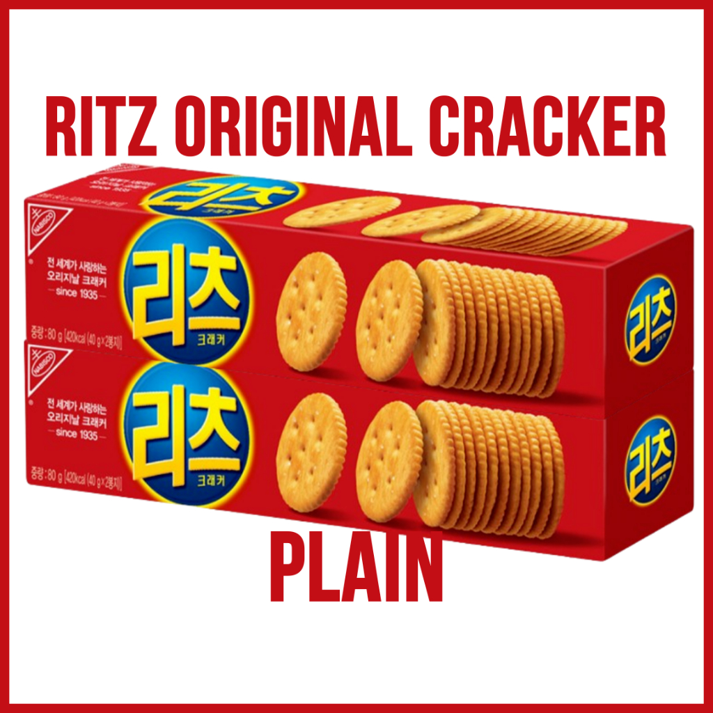 RITZ Cracker Original Plain 80g Korean Snacks | Shopee Philippines