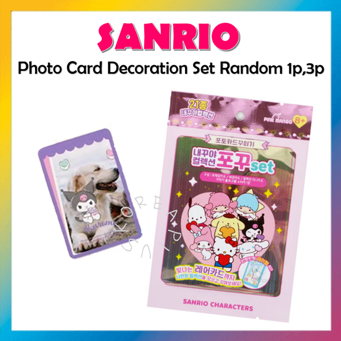 [Sanrio] Photo Card Decoration Set Random 1p, 3p | Shopee Philippines