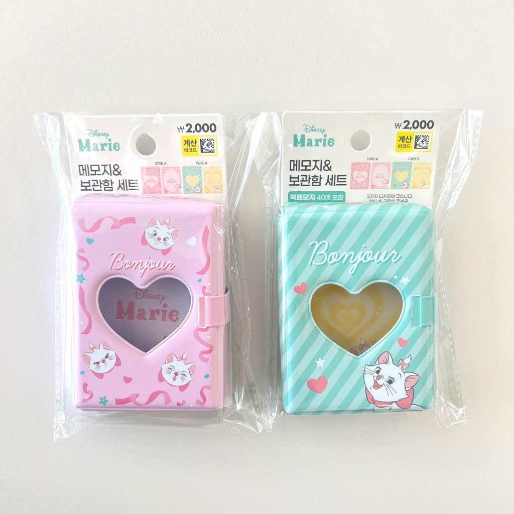 [Daiso Korea] Disney Marie Photo Card Case (Includes 40 Notepads ...