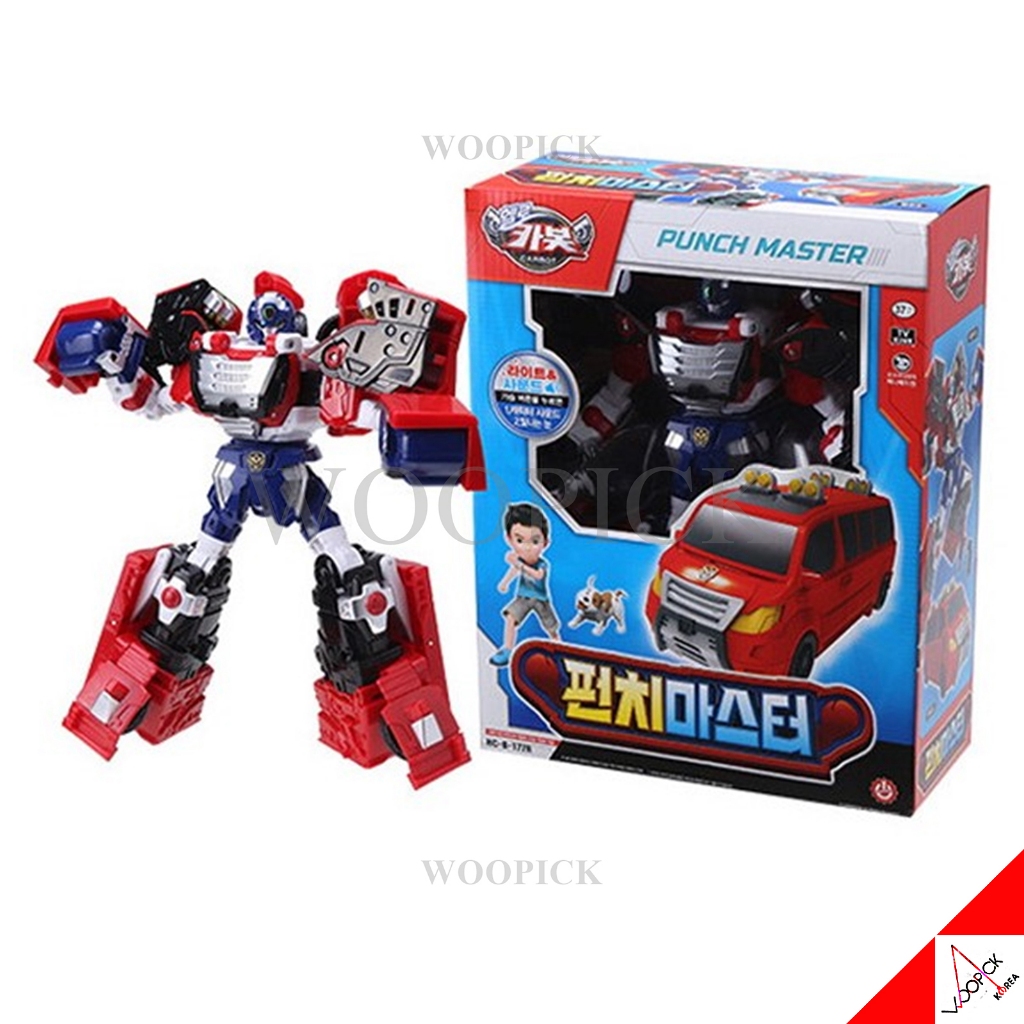 Hello Carbot PUNCH MASTER Transformer Robot Car Sound &LED Light Toy ...