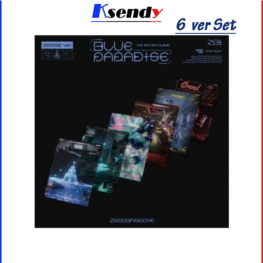 ZEROBASEONE BLUE PARADISE 5th Mini Album ZEROSE Ver ( 6 ver Set ...