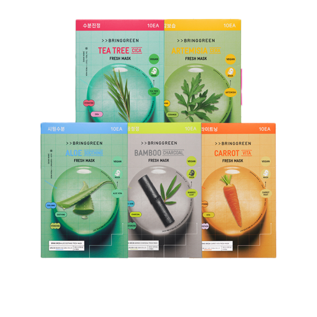 BRINGGREEN Fresh Mask Sheet 1P (5 Options) | Shopee Philippines