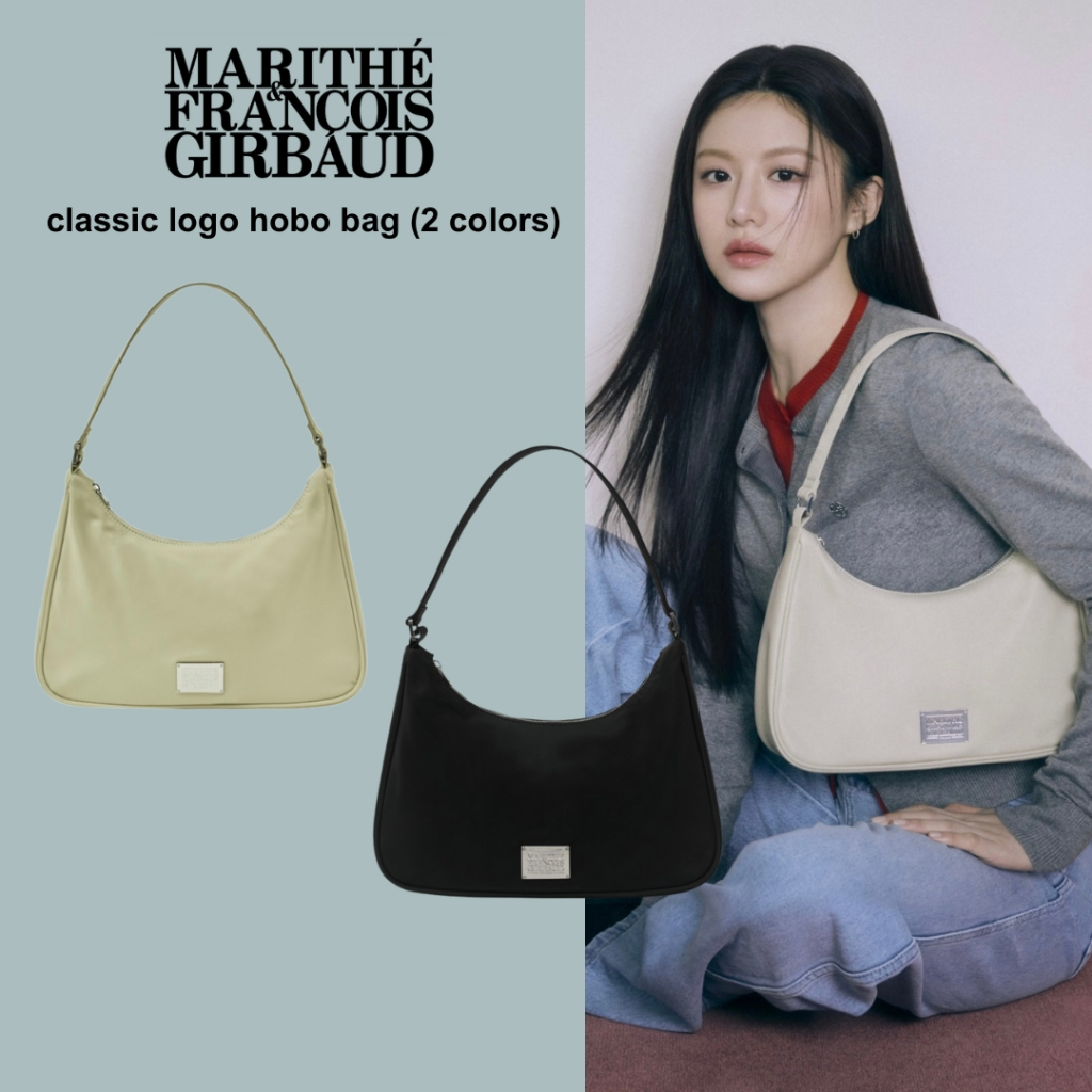 [Marithe Francois Girbaud] Classic Logo Hobo Bag (2 colors) | Shopee ...