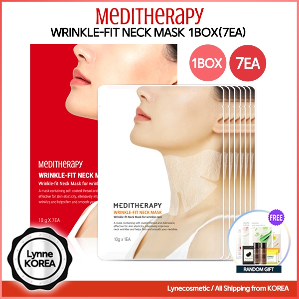 MEDITHERAPY Wrinkle fit Korean Mesh Sheet Masks for Neck (7EA) | Shopee Philippines