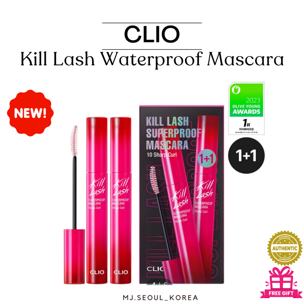 CLIO Kill Lash Waterproof mascara 7g/Remover | Shopee Philippines