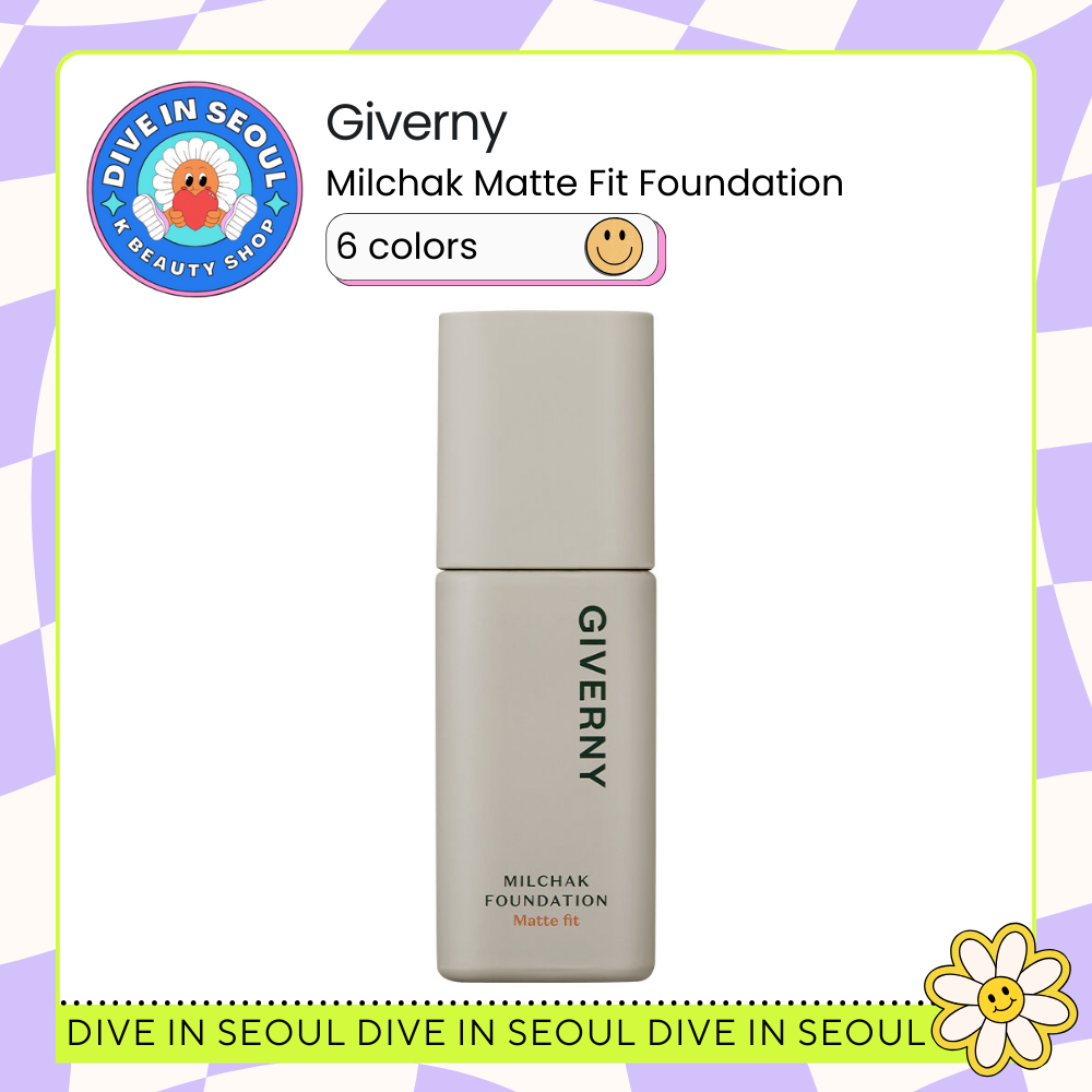 [GIVERNY] Milchak Matte Fit Foundation – 6 colors / 30ml | Shopee ...