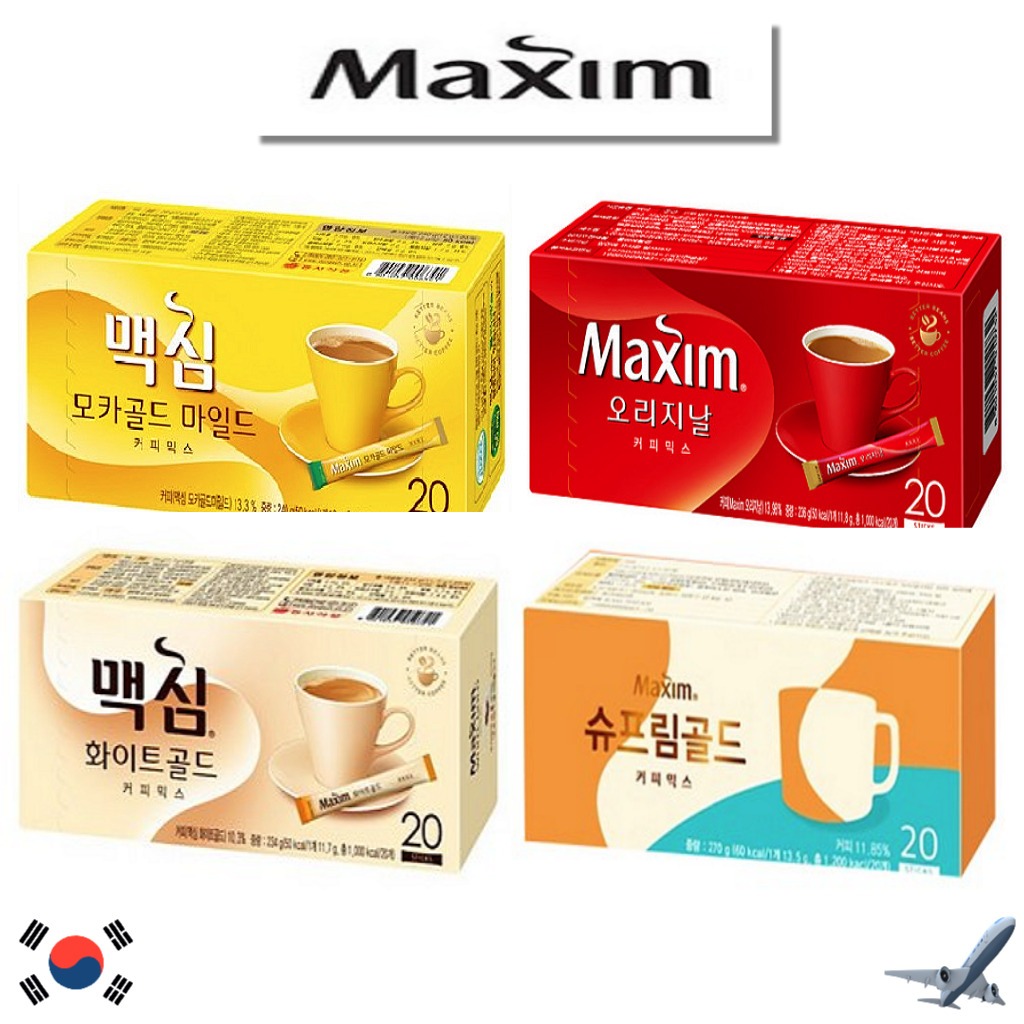 Maxim Instant Coffee Mix / Original, Mocha Mild, White Gold, Supreme ...