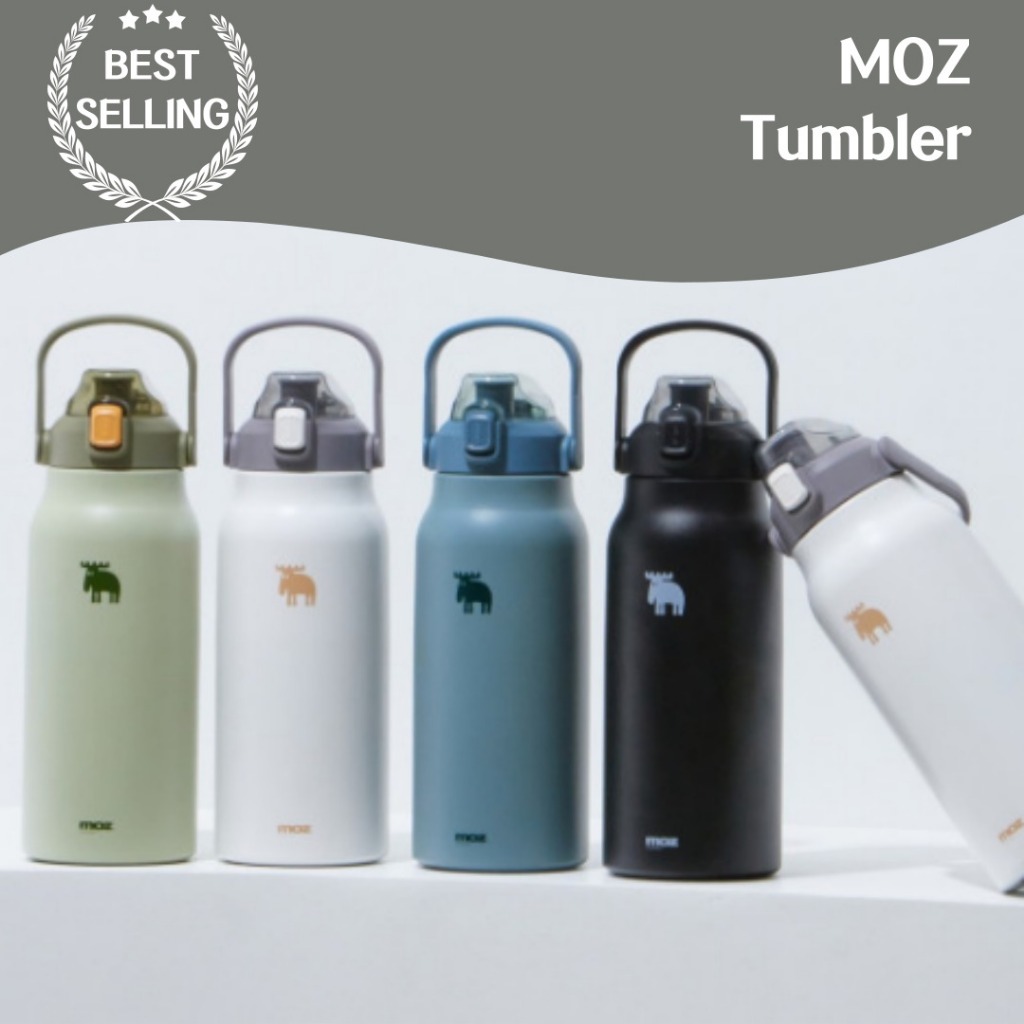 MOZ Sweden 316 Stainless Steel One-Touch Thermos 1,300 ml Large capacity, stainless steel, heat ...