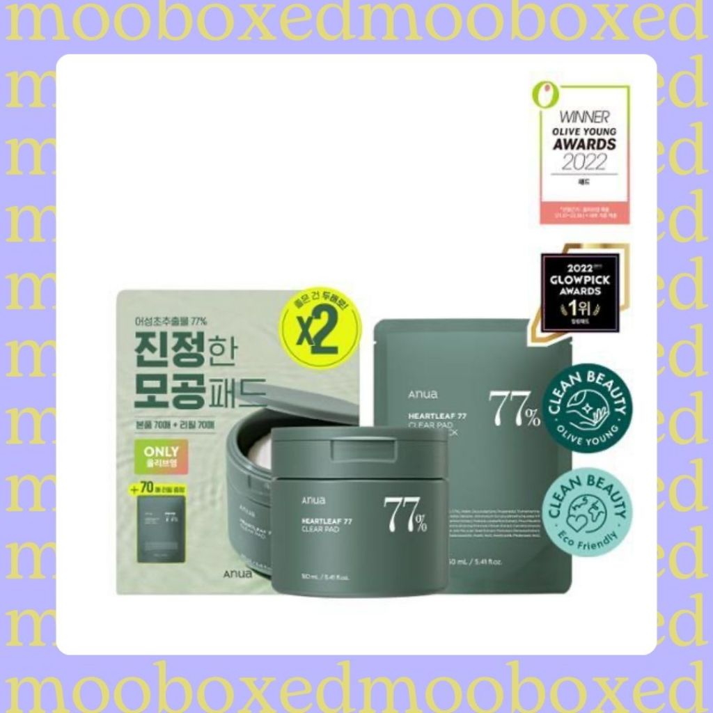 Anua Houttuynia cordata 77 Clear Pad Refill Plan (70+70 sheets refill) | Shopee Philippines