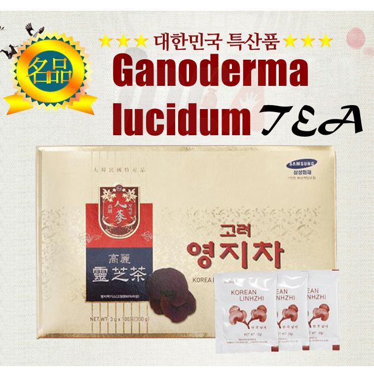 Korea Lingzhi Mushroom Tea 3g x 100pcs Ganoderma Lucidum Tea ...