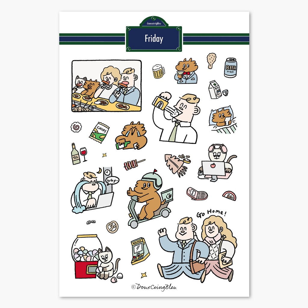 [DCB] Friday stickers | Shopee Philippines