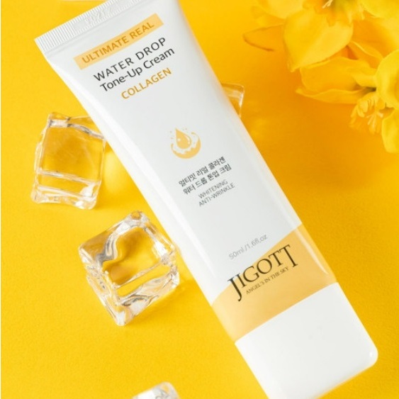 JIGOTT Ultimate Real Collagen Water Drop Tone Up Cream 50ml | Shopee ...