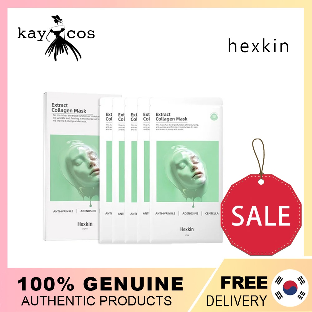 [HEXKIN] Extract Collagen Mask (23g*5ea) | Shopee Philippines