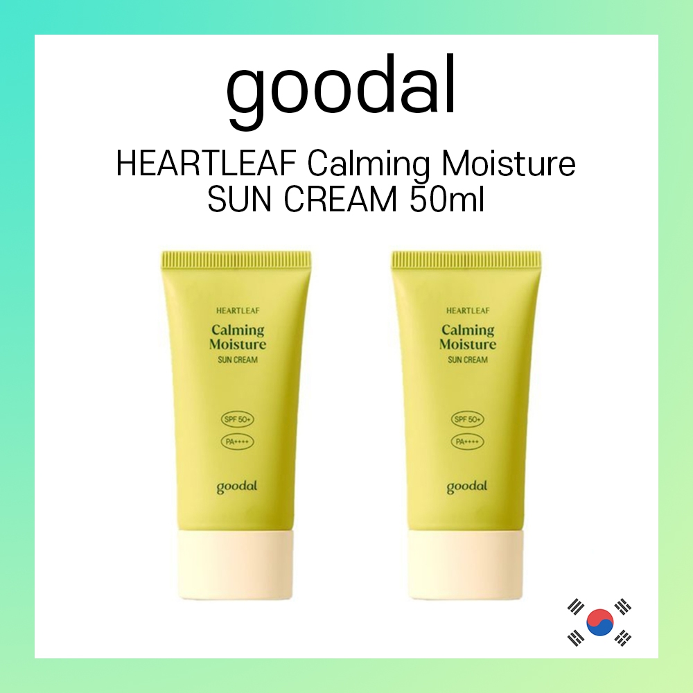 goodal HEARTLEAF Calming Moisture SUN CREAM 50ml+50ml | Shopee Philippines