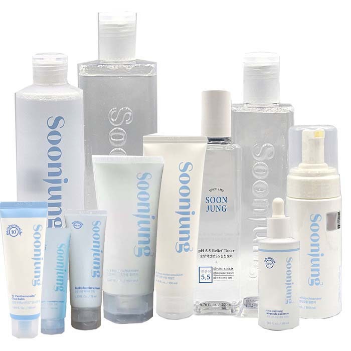 SOON JUNG Skin Care Line /Toner/Emulsion/Cream/Cleanser/Essence/Cica ...