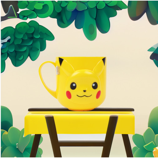 Pokemon Authentic Lilfant Pikachu 3D Face Cup with Handle for Kids Made in Korea 280ml | Shopee ...