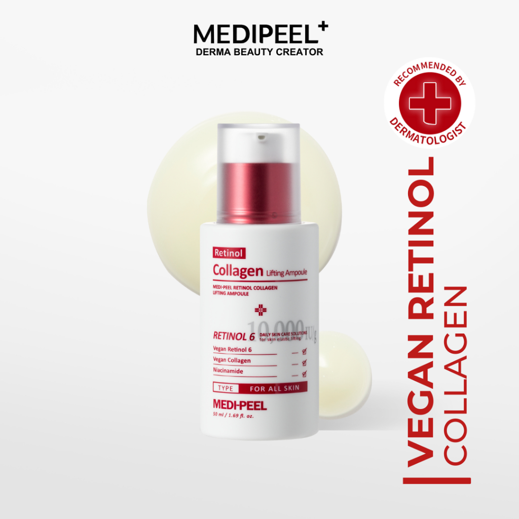 MEDIPEEL Vegan Retinol Collagen V Face Lift Lifting Serum Ampoule 50ml | Shopee Philippines