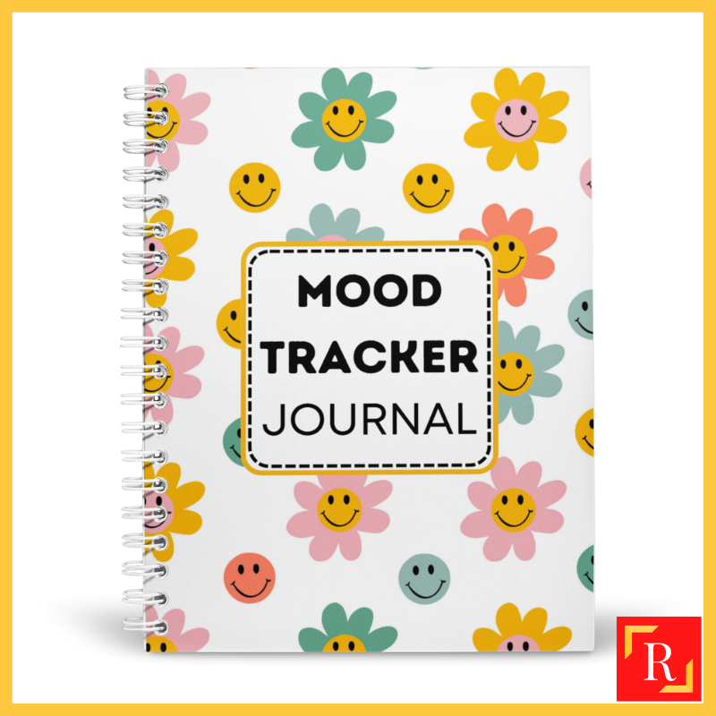 Daily Mood Tracker Journal/Spiral Notebook/Double Ring Notebook 3-(A5 ...