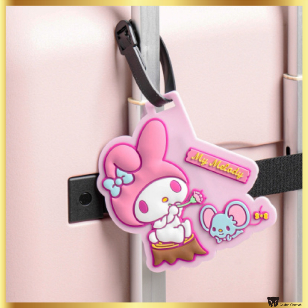 Sanrio My Melody Travel Luggage Bag Tags Silicone Name Tag | Shopee ...