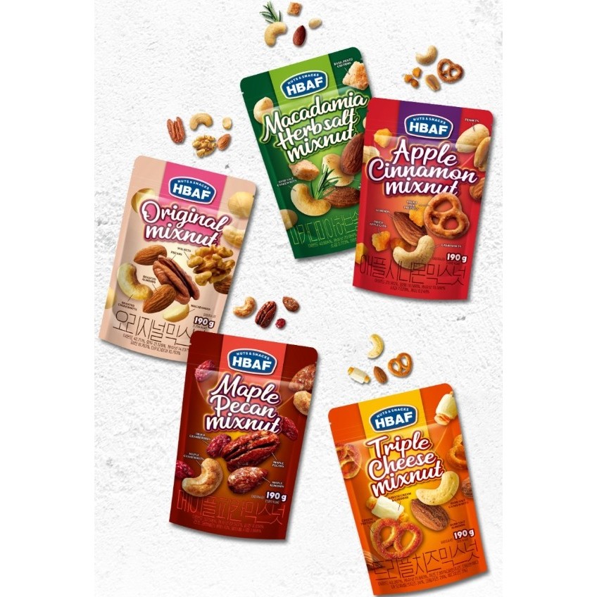 HBAF Nuts Mix 190g, 4Flavors | Shopee Philippines