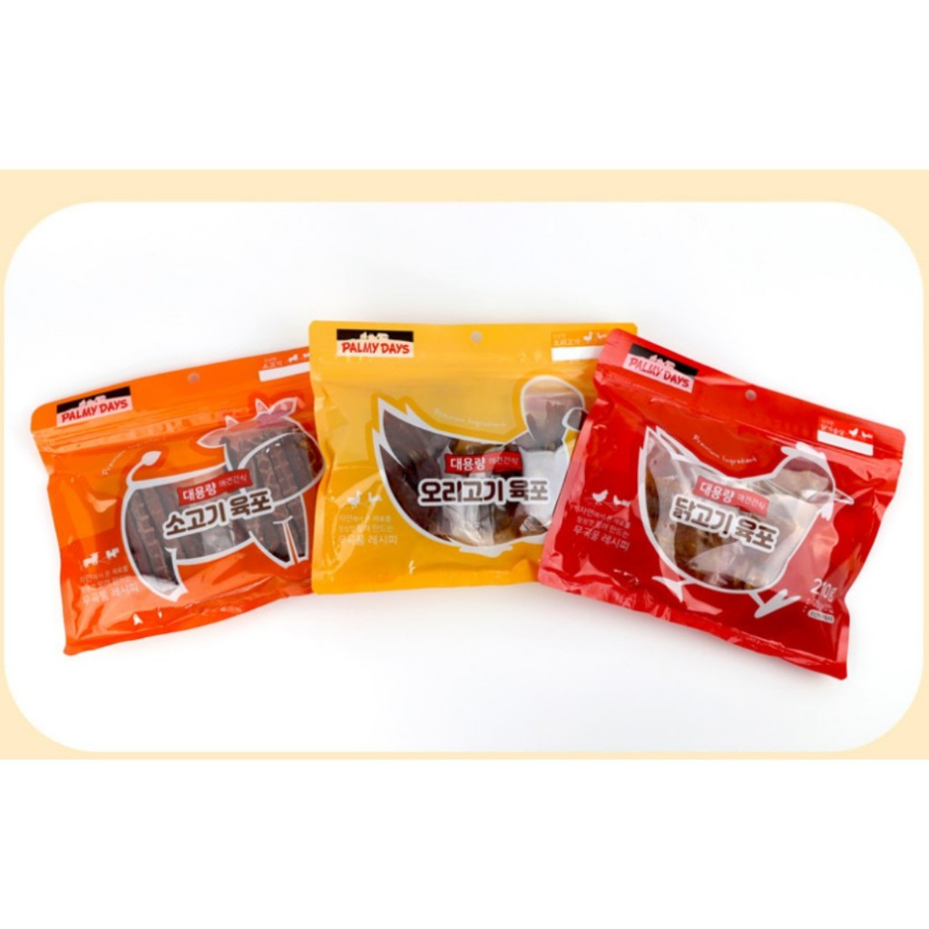 Air Dried Dog Food 210g Beef, Chicken, Duck Jerky 210g (70g*3packs) | Shopee Philippines