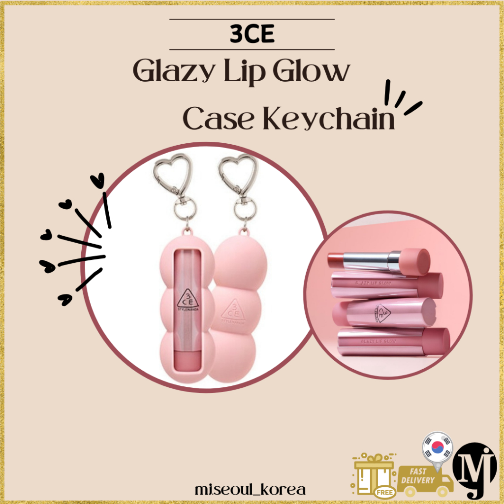 3CE Glazy Lip Glow Case Keychain | Shopee Philippines