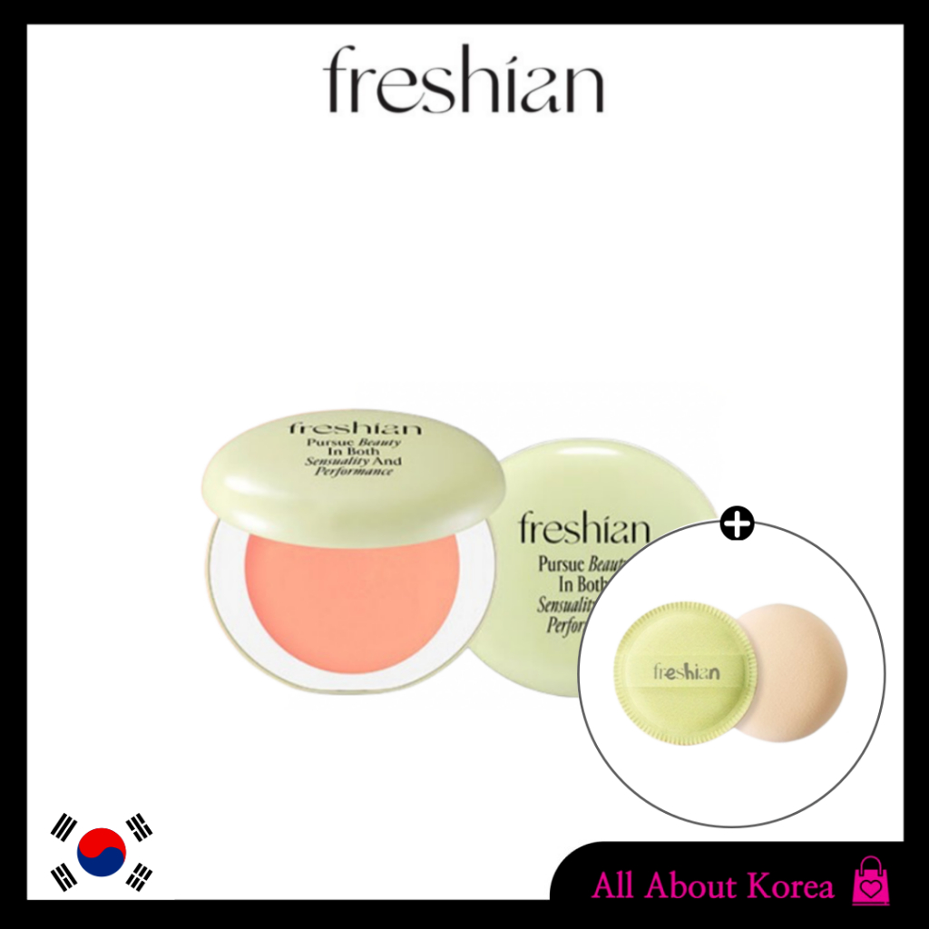 [FRESHIAN]Egg-like Cream Blusher 6colors& Blush Puff | Shopee Philippines