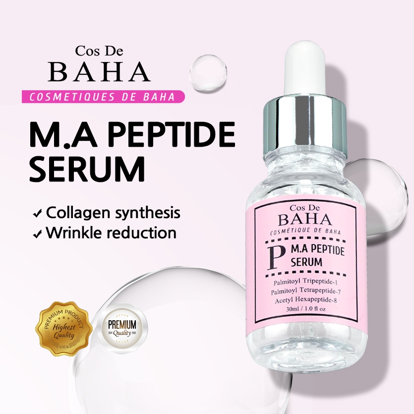 Cos De BAHA-Peptide Complex Essence Serum with Matrixyl 3000 & Argireline Anti Aging Reducer ...