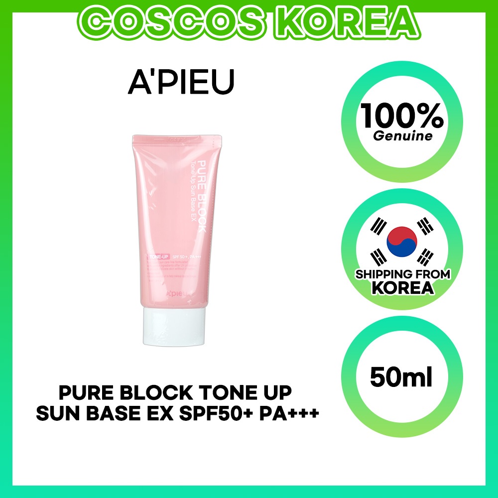 A'pieu Pure Block Tone Up Sun Base EX SPF50+ PA+++ 50ml / Moisturizing (hydration) / smooth ...
